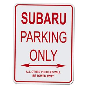 adept mechanism subaru parking only aluminum street sign