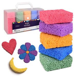 special supplies fun foam modeling foam beads play kit, 5 blocks children’s educational clay for arts crafts kindergarten, preschool kids toys develop creativity, motor skills