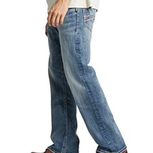 Silver Jeans Co. Men's Craig Classic Fit Bootcut Jeans, Medium Indigo LDS260, 36W x 32L