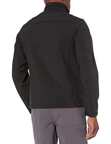 Amazon Essentials Men's Water-Resistant Softshell Jacket, Black, X-Large