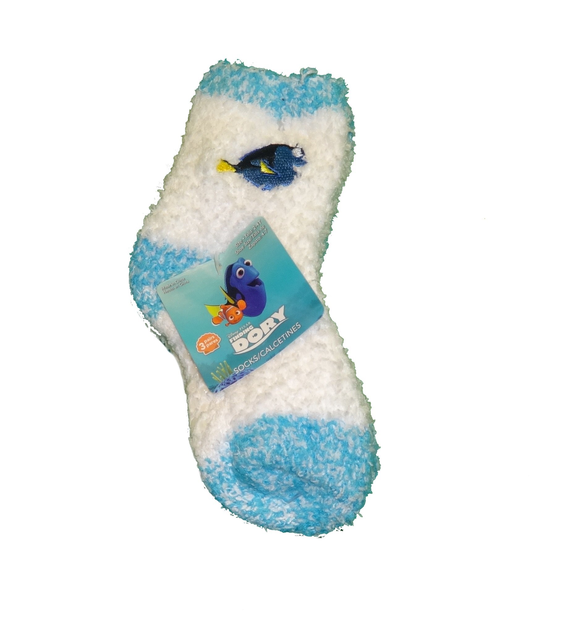 Disney Finding Dory Toddler Socks with Grip (2-4T)