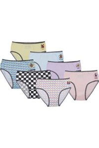 intimo girls' big five nights at freddy's underwear 7 pack, multi, 12