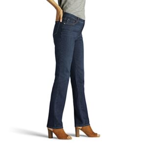 Lee womens Classic Fit Monroe Straight-leg Jeans, Ellis, 12 US