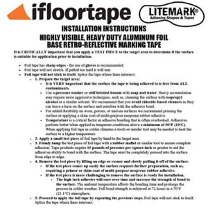 ifloortape White Permanent Reflective Outdoor Basketball/Pickleball Court Marking Tape for Asphalt, Pavement, and Concrete (2 Inches x 150 Feet per Roll)