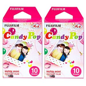 fujifilm instax candy pop instant film 2 pack for mini 8 cameras 20 sheets