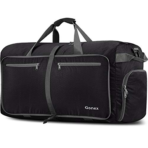 Gonex 100L Packable Travel Duffle Bag, Extra Large Luggage Duffel (Black)