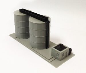 outland models train railway scenery gas/fuel standing tank set n scale 1:160