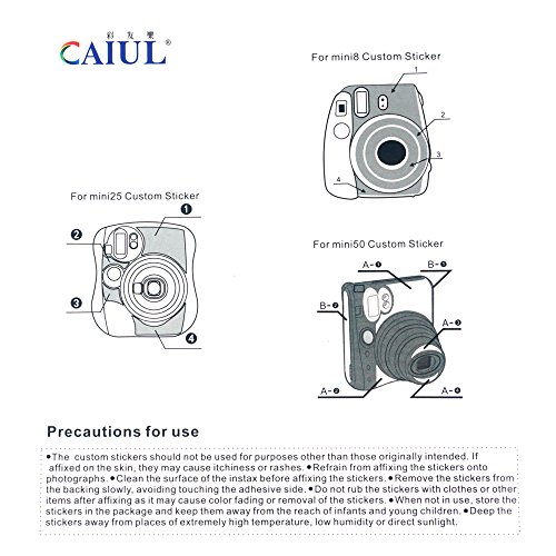 FoRapid Creative Fujifilm Mini 9/ Mini 8 Camera Decorative Body Sticker/Camera Decor Sticker Decals Compatible with Fujifilm Mini 9/8/8+ Camera – Sunflower/Yellow Pink Dots