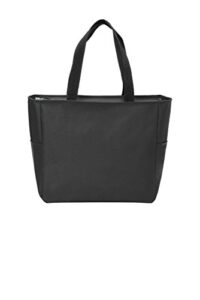 port authority essential zip tote osfa black