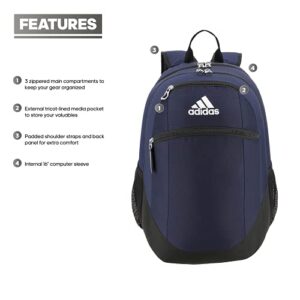 adidas Striker 2 Backpack, Team Navy Blue/Black/White, One Size