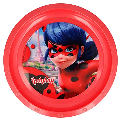 Lady Bug Miraculous Plastic Plate (Stor 86912)