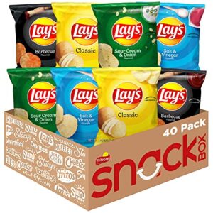 lay's potato chip variety pack, 1 ounce (pack of 40)