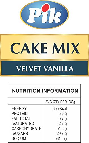 Pik Cake Mix - Velvet Vanilla 350g