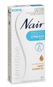 nair precision facial hair remover cream sensitive 20g