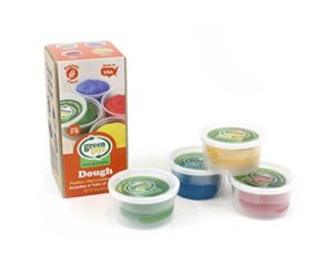 green toys dough, assorted 4-pack - multi-color creative arts & crafts activity kids toy set. no bpa, phthalates, pvc. organic dough, made in the usa.