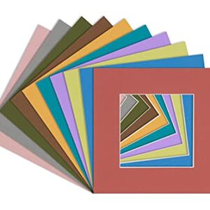 4x6 Mat for 5x7 Frame - Precut Mat Board Acid-Free Mixed Colors 4x6 Photo Matte Made to Fit a 5x7 Picture Frame, Premium Matboard for Family Photos, Show Kits, Art, Picture Framing, Pack of 25 Mats