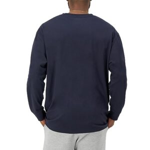 Champion Men's, Classic Long Sleeve Graphic T-Shirt (Reg. or Big & Tall), Navy, X-Large