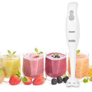 Courant CHB-2001CW 2 Speed Electric Hand Blender with 30 Oz Measuring Cup, White