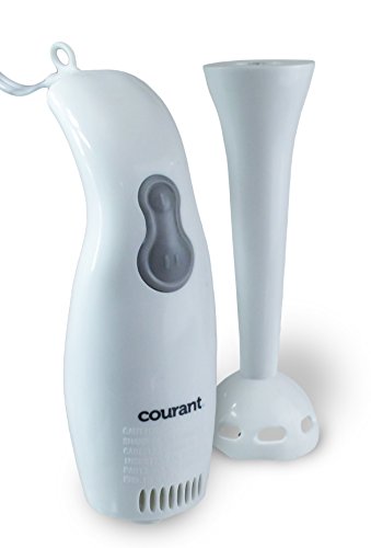 Courant CHB-2001CW 2 Speed Electric Hand Blender with 30 Oz Measuring Cup, White