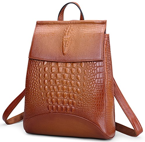 COOLCY Women Real Leather Backpack Shoulder Bag