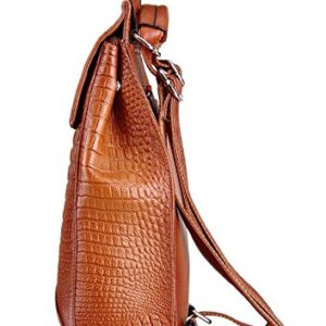 COOLCY Women Real Leather Backpack Shoulder Bag