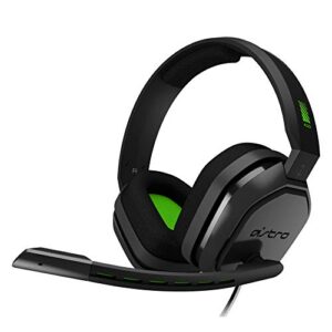 astro gaming a10 wired gaming headset, lightweight and damage resistant, astro audio, 3.5 mm audio jack, for xbox series x|s| one, ps5, ps4, nintendo switch, pc, mac- black/green