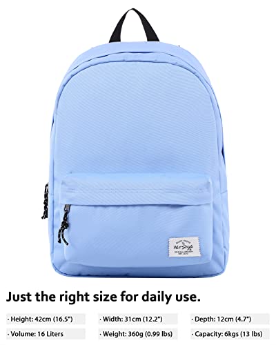 HotStyle SIMPLAY Classic School Backpack Bookbag, LightSkyBlue