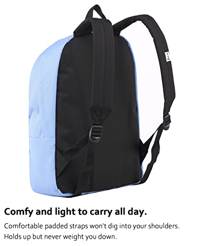 HotStyle SIMPLAY Classic School Backpack Bookbag, LightSkyBlue