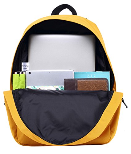 HotStyle SIMPLAY Classic School Backpack Bookbag, Goldenrod