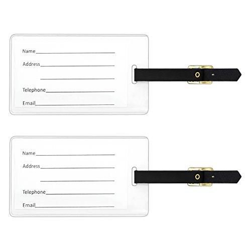 Marines USMC Emblem Black Yellow Red Luggage ID Tags Cards Set of 2