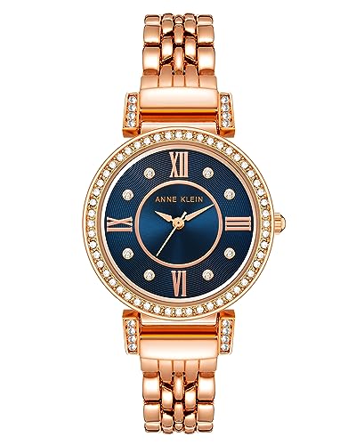 Anne Klein Women's Premium Crystal Accented Bracelet Watch, AK/2928