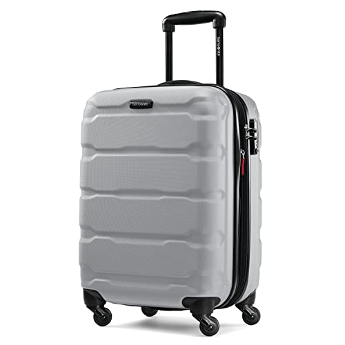 Samsonite Omni PC Hardside Expandable Luggage with Spinner Wheels, Carry-On 20-Inch, Silver