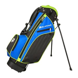 orlimar golf ats junior boy's blue/lime golf stand bag (ages 5-8)