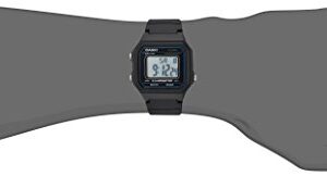 Casio Men's 'Classic' Quartz Resin Casual Watch, Color:Black (Model: W-217H-1AVCF)