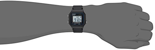 Casio Men's 'Classic' Quartz Resin Casual Watch, Color:Black (Model: W-217H-1AVCF)