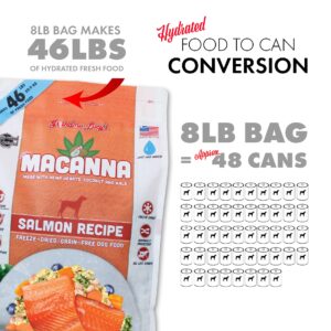 Grandma Lucy's Macanna Dog Food, Grain Free and Freeze-Dried - Salmon Recipe, 3Lb Bag