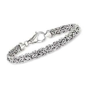 ross-simons sterling silver small byzantine bracelet