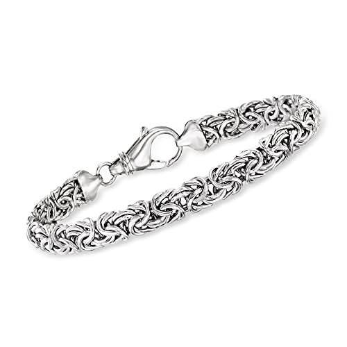 Ross-Simons Sterling Silver Small Byzantine Bracelet