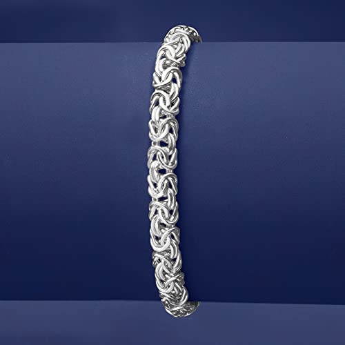 Ross-Simons Sterling Silver Small Byzantine Bracelet