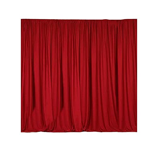 BalsaCircle 10 ft x 10 ft Red Polyester Photography Backdrop Drapes Curtains Panels - Wedding Decorations Home Party Reception Supplies