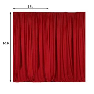 BalsaCircle 10 ft x 10 ft Red Polyester Photography Backdrop Drapes Curtains Panels - Wedding Decorations Home Party Reception Supplies