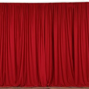 BalsaCircle 10 ft x 10 ft Red Polyester Photography Backdrop Drapes Curtains Panels - Wedding Decorations Home Party Reception Supplies