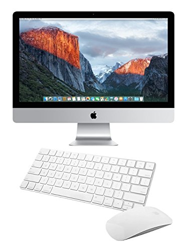 Apple iMac MK482LL/A 27-Inch Retina 5K Display Desktop (Intel Quad-Core i5 3.3GHz, 8GB RAM, 2TB Fusion Drive, Mac OS X), Silver ()(Renewed)