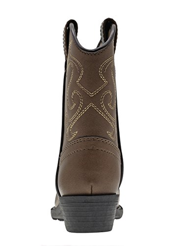 Canyon Trails Kids' Lil Cowboy Pointed Toe Classic Western Boots (Toddler/Little Kid (5 US Toddler, Brown)