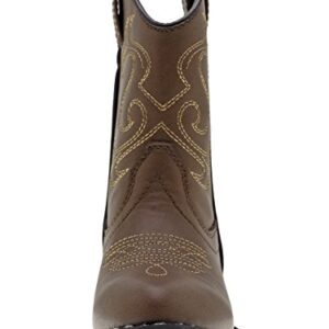 Canyon Trails Kids' Lil Cowboy Pointed Toe Classic Western Boots (Toddler/Little Kid (5 US Toddler, Brown)