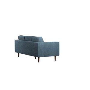 Amazon Brand – Rivet Revolve Modern Upholstered Sofa with Reversible Sectional Chaise, 80"W, Denim Blue