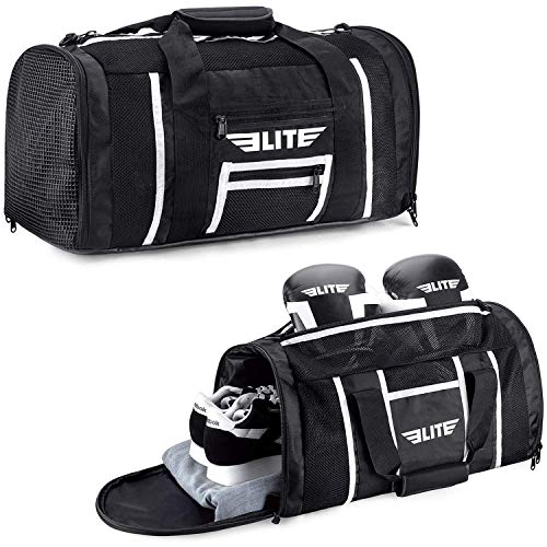 Elite Sports Boxing Gym Duffle Bag for MMA, BJJ, Jiu Jitsu gear,Duffel Athletic Gym Boxing Bag