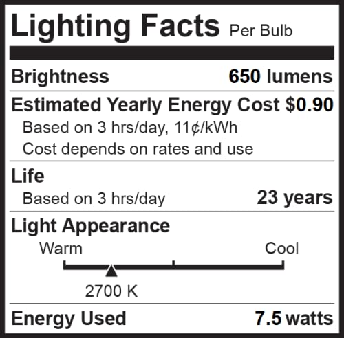 Bioluz LED 4 Pack 90 CRI BR30 LED Bulbs Dimmable 7.5W = 65 Watt Replacement 2700K Warm White 650 Lumen Indoor Outdoor Flood Lights UL Listed Title 20 High Efficacy Lighting (Pack of 4)