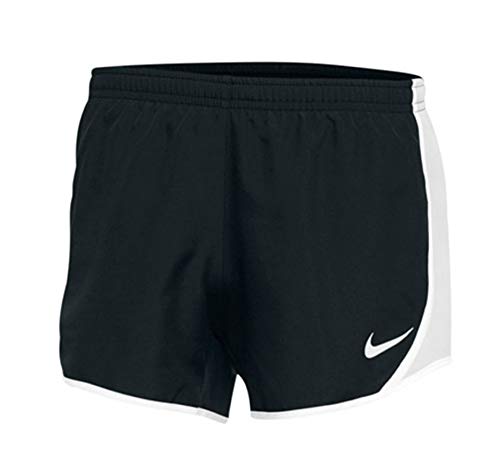 Nike Girls Dry Tempo Running Shorts (X-Large, Black/White)