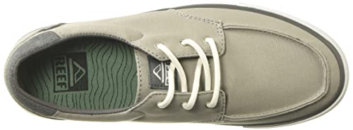 Reef mens Reef Deckhand 3 Sneaker, Grey/White, 12 US